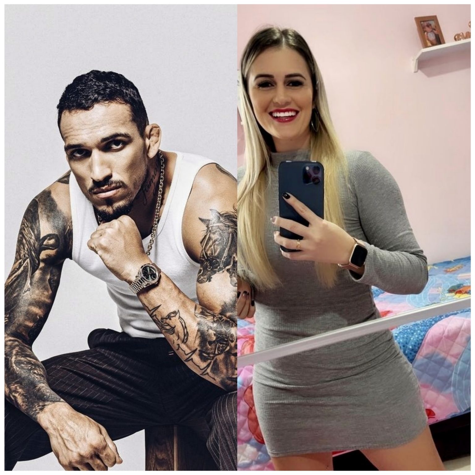 Who is Talita Roberta Pereira, Wife of Charles Oliveira? His Parents ...