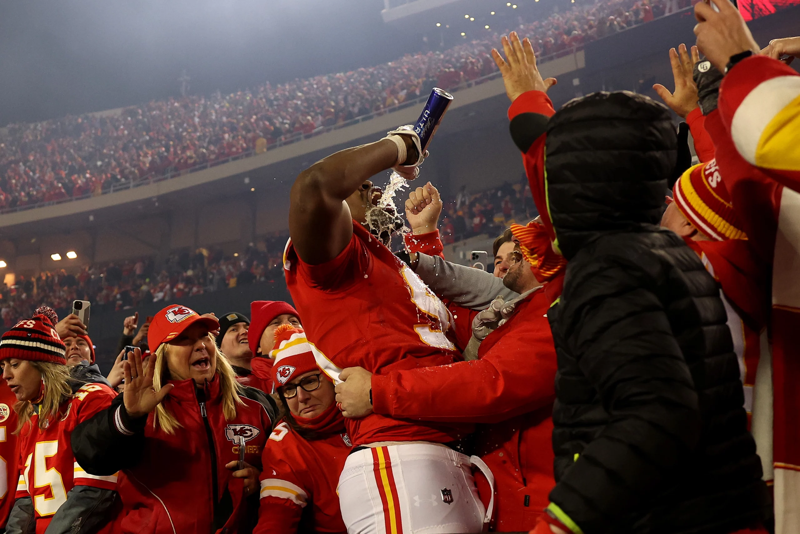 Kansas City Chiefs Are Legit Fans, One Chugged Down Bear from The Boot!