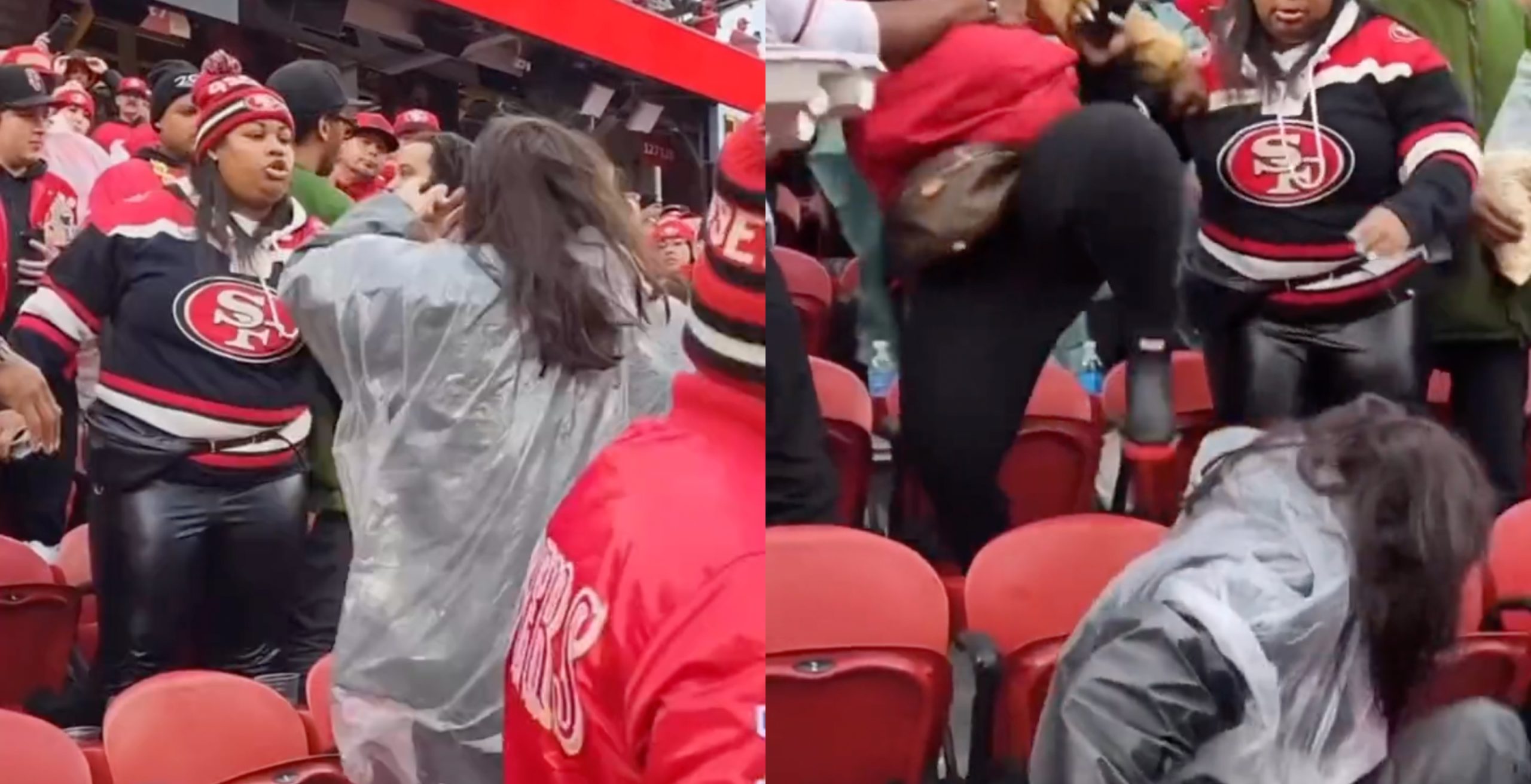Watch: 49ers Fan Stomping On Woman In The Stands During Wild Card Game ...