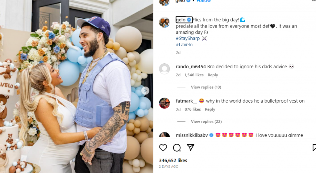 Junior Ball's name is revealed by his Mama. LiAngelo Ball and his ...