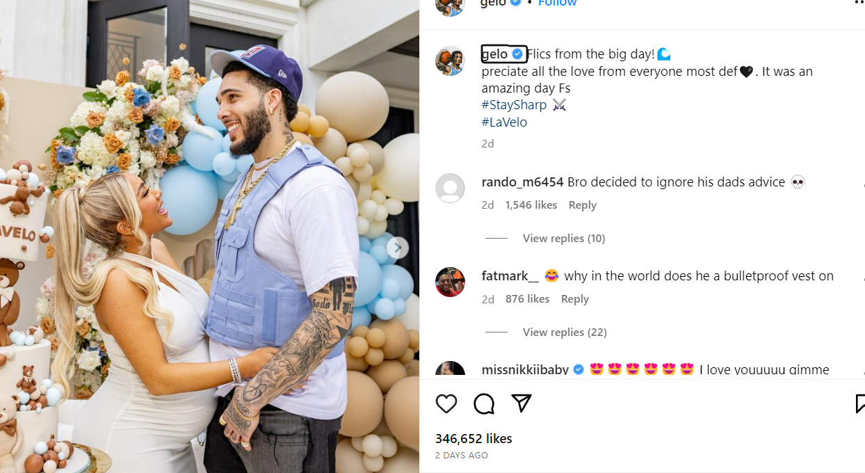 Junior Ball's name is revealed by his Mama. LiAngelo Ball and his ...