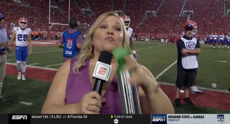 ESPN Reporter Holly Rowe Took An Oxygen Shot While Reporting