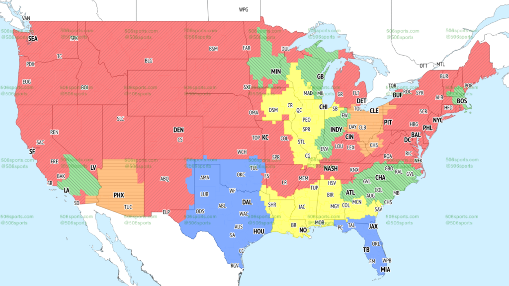 NFL Week 9 Coverage Maps 2023: TV Schedule FOX & CBS – yebscore.com