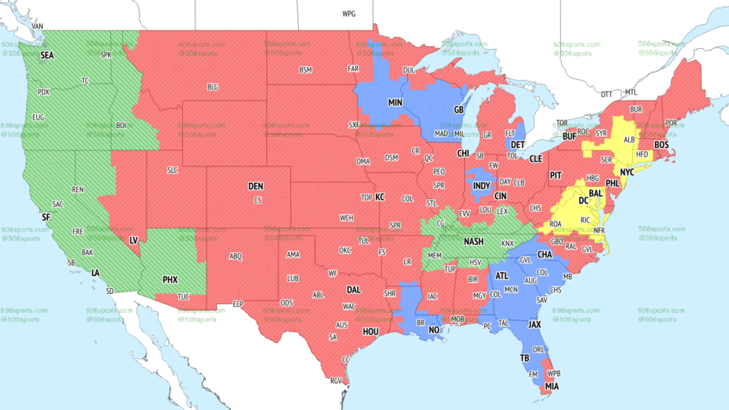 NFL Week 16 Coverage Map 2023: TV Schedule FOX & CBS – yebscore.com